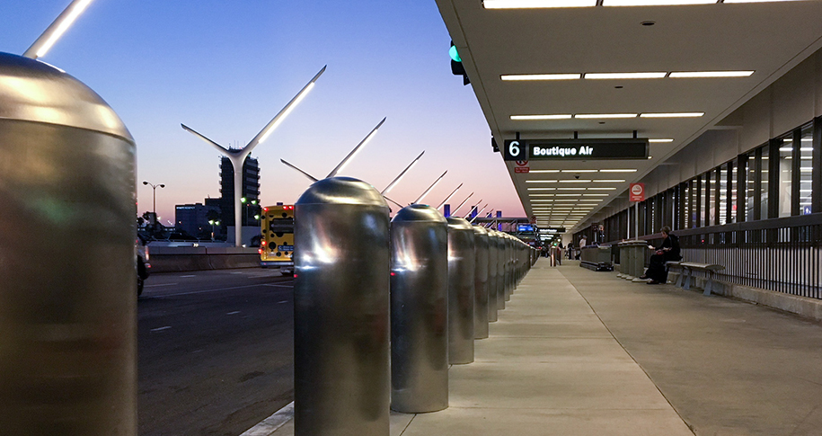 LAX Terminal Area Departure Arrival Levels Security Bollards